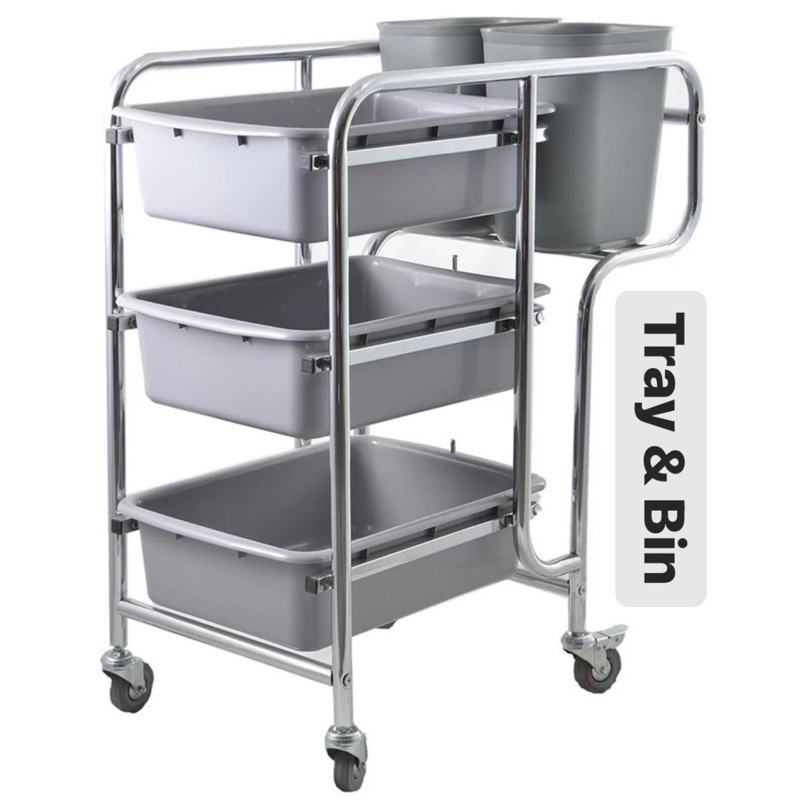 Plastic Collector Tray and Collector Bin for Dish Collection Trolley ...