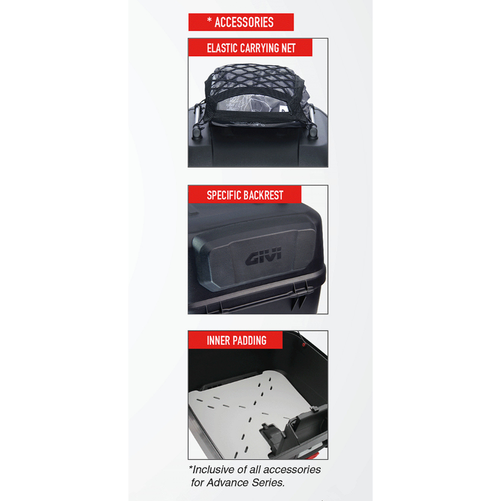 GIVI BOX B32NB-ADV METALLIC BLACK BOLD MONOLOCK TOPCASE ADVANCE | Shopee Malaysia