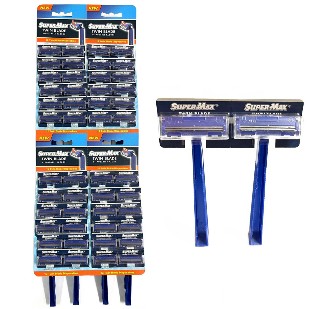 Supermax Super-Max Twin Blade Disposable Razor AC01 (1 Pcs) / Pisau ...