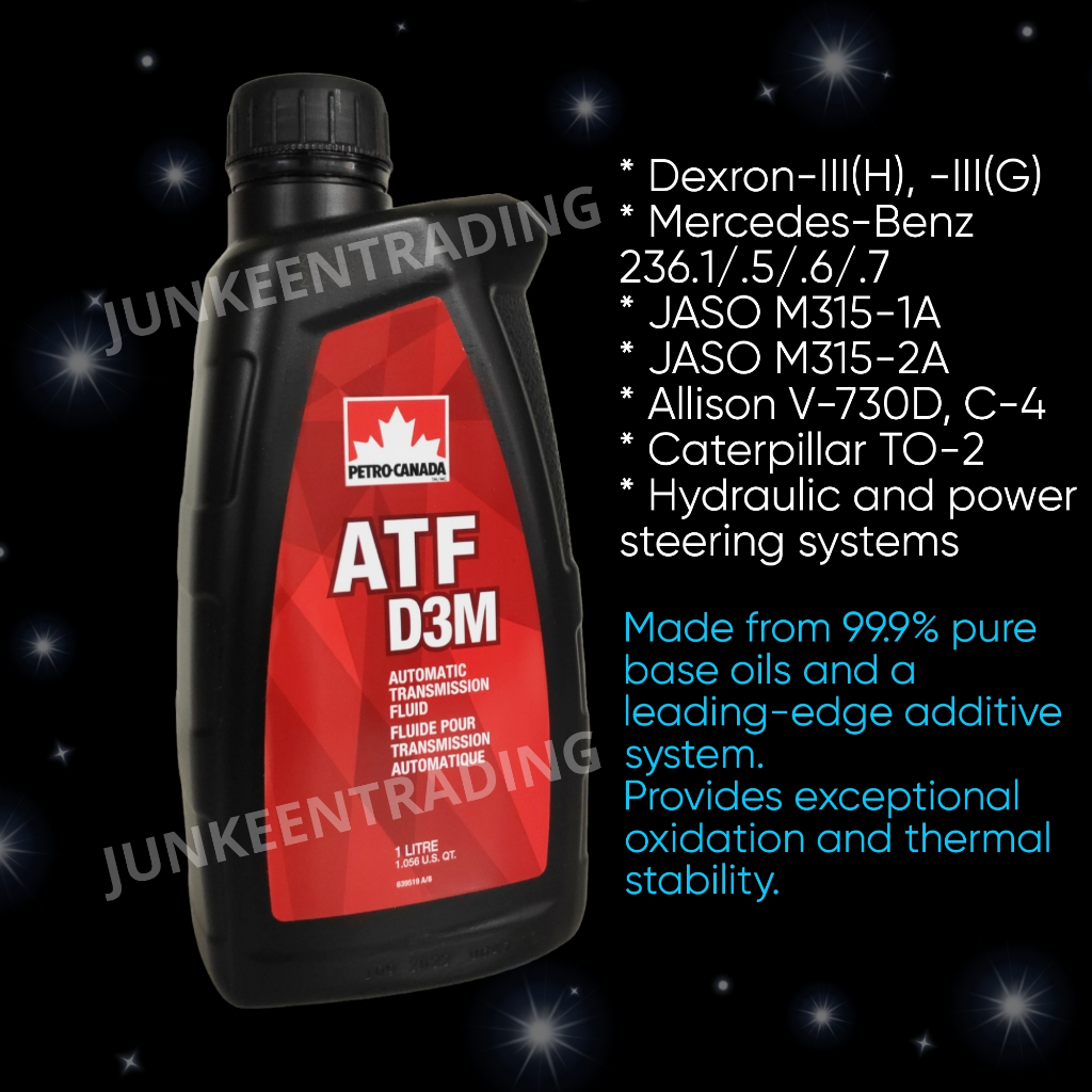 Petro-Canada D3M ATF (1L) Dexron 3 ATF / Minyak Transmisi Auto ...