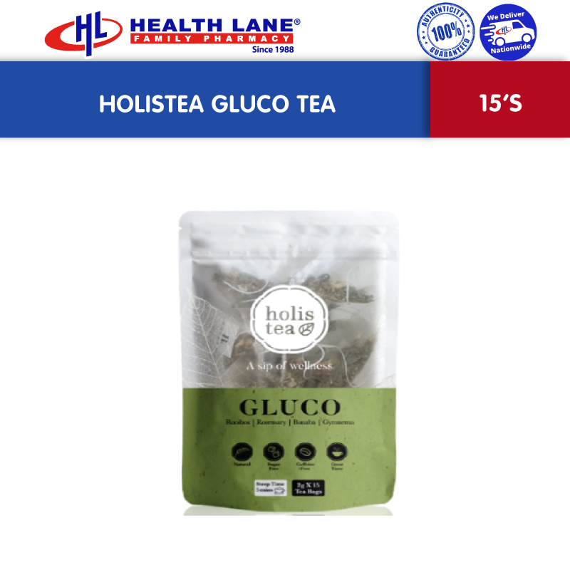 HOLISTEA GLUCO TEA 15 BAGS | Shopee Malaysia