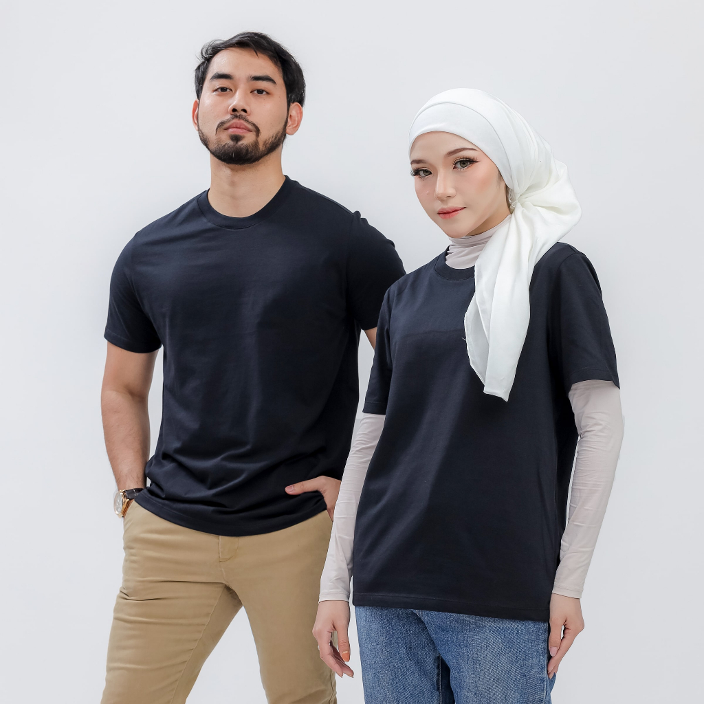 SET A | Klothing Baju T shirt Lelaki Plain T shirt Cotton Unisex Round ...