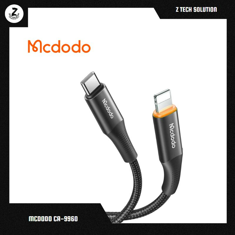 Mcdodo CA-996 36W PD Type-C to L Cable with LED | Shopee Malaysia