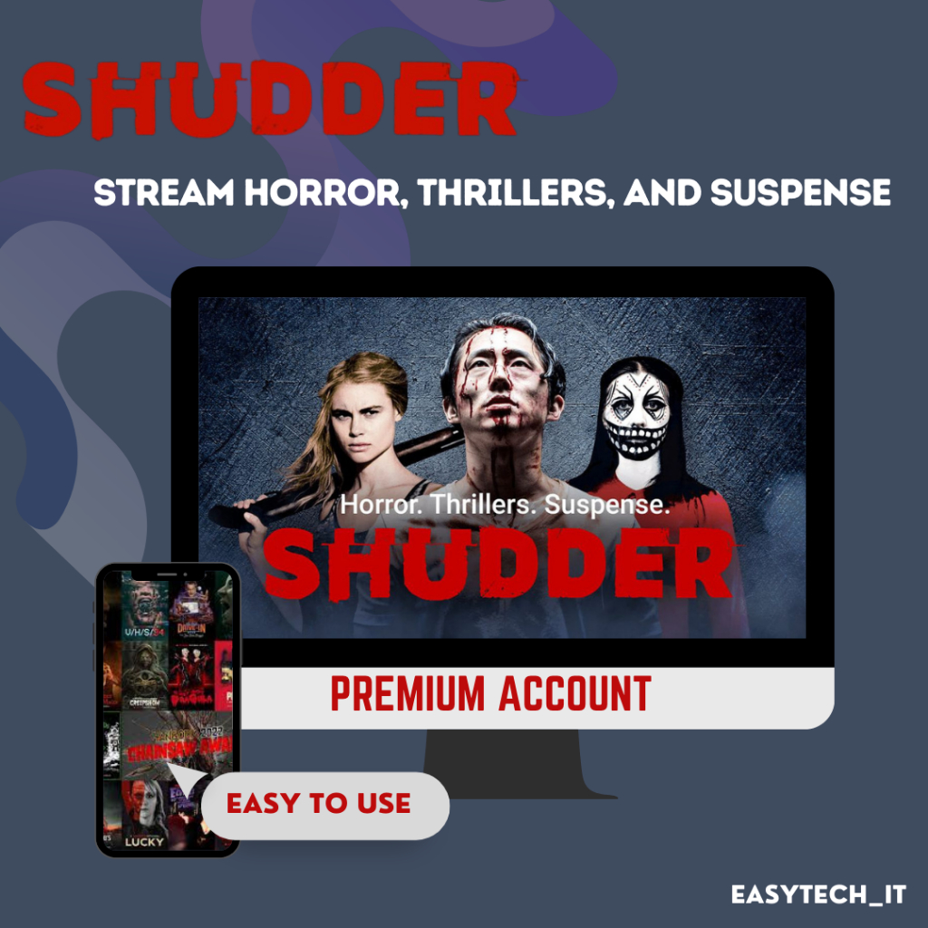 📍shudder Stream Horror Thrillers And Suspense Premium Account📍