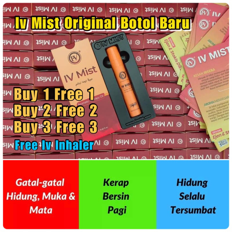 IV MIST ORIGINAL BOTOL BARU READY STOCK + FREE GIFT INHALER | Shopee Malaysia