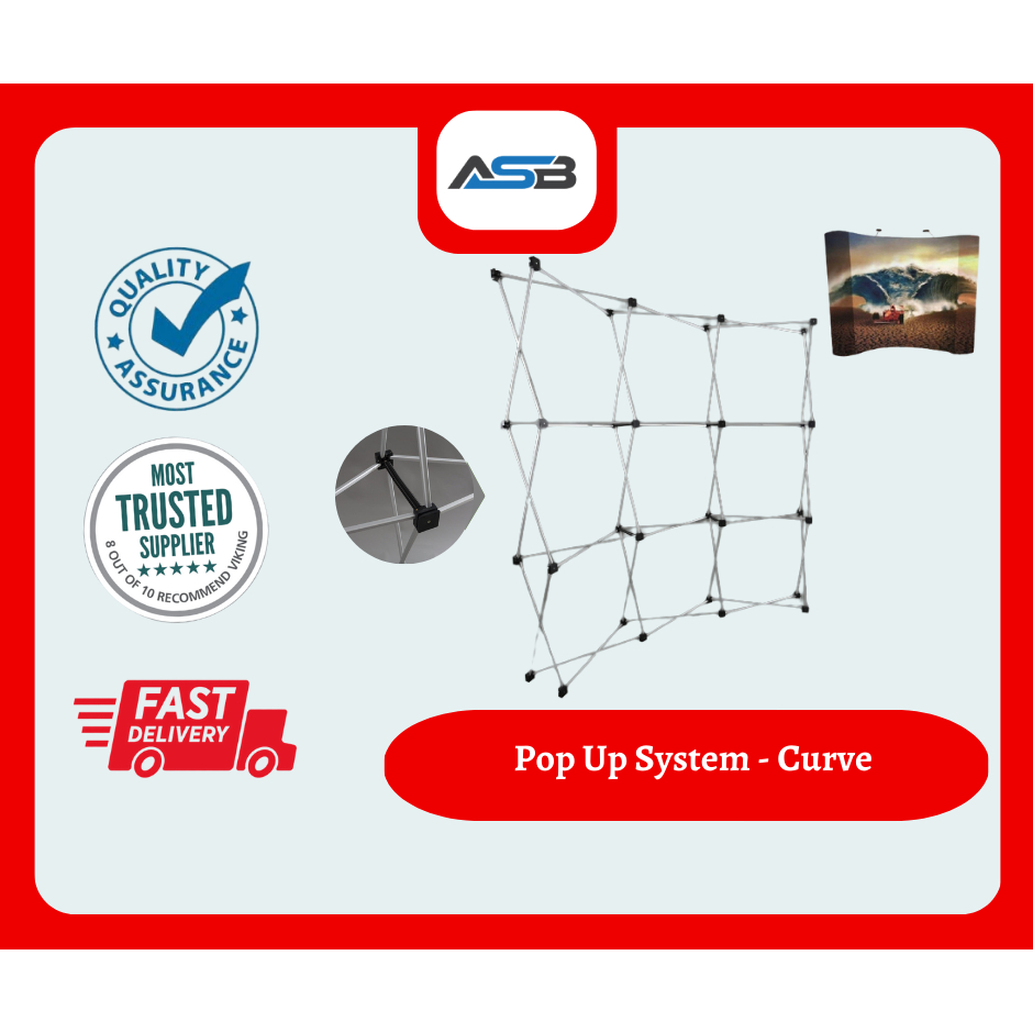Pop Up System - Curve 3x2,3x3, 3x4 Event use { PM ME } [POP-C] | Shopee ...