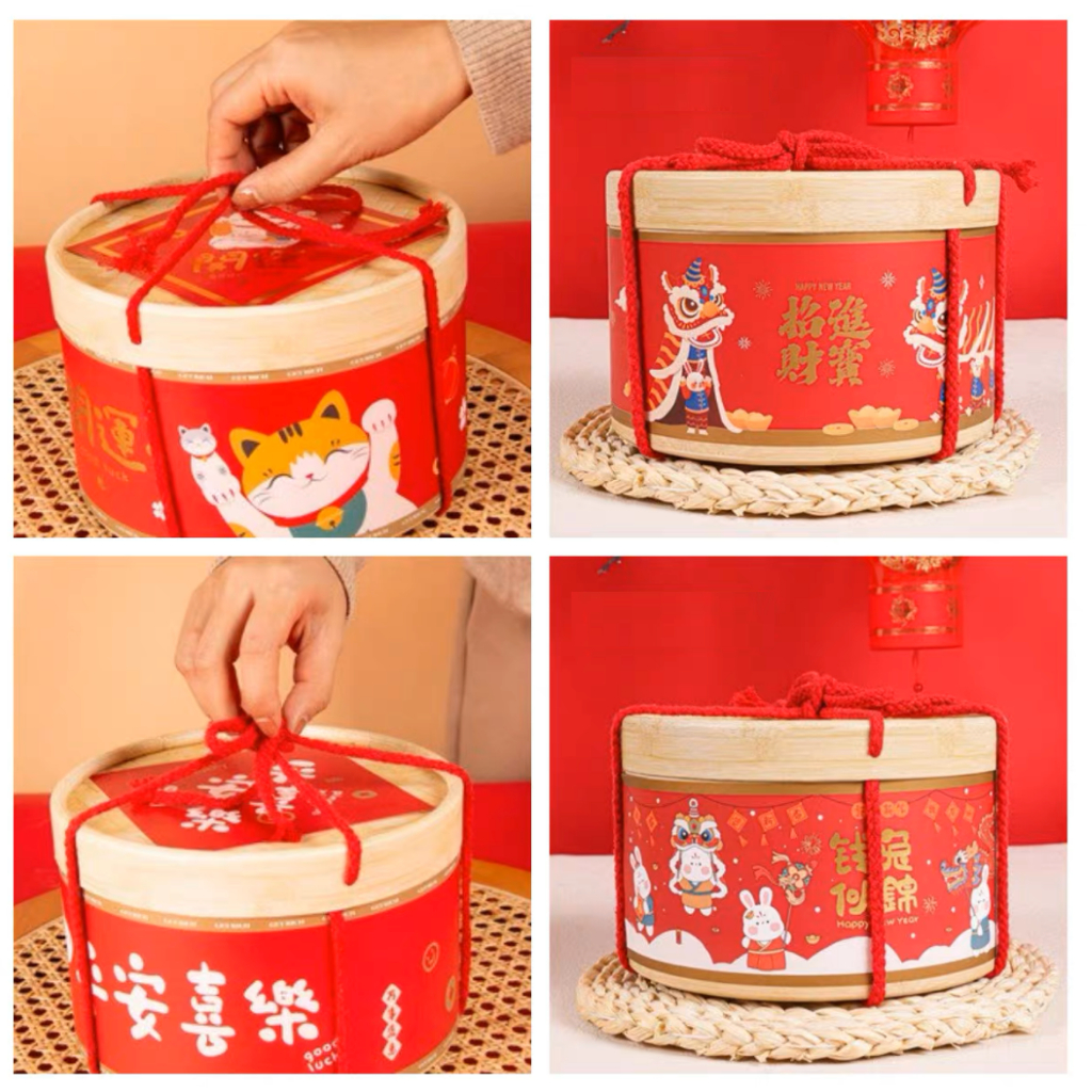 ️READY STOCK ️Gift Box / Steam Bucket with label & red rope | Shopee ...