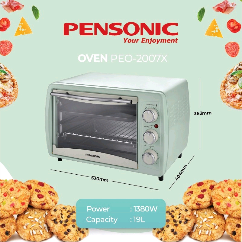 Pensonic PEO-2007X 20L Electric Oven | Shopee Malaysia