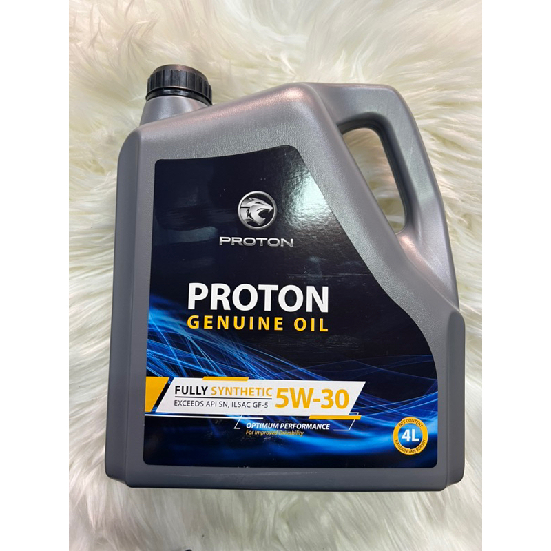 Original Proton Genuine Oil 5W30 4 Litter Fully Synthetic | Shopee Malaysia