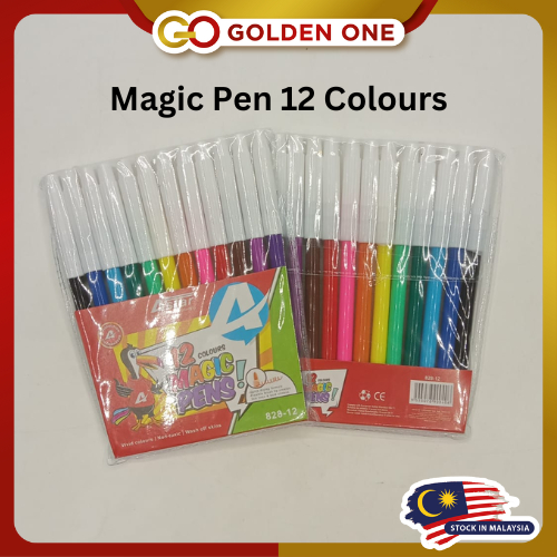 ASTAR Fine Point Magic Pen / Non Toxic Magic Colour 12 colour (828-12 ...