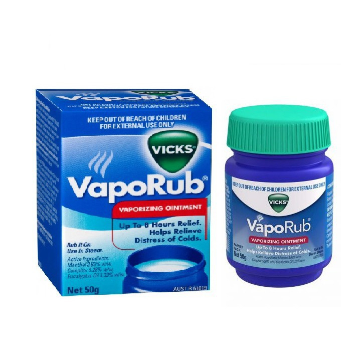 VICKS VAPORUB COLD VAPORIZING OINTMENT 50G | Shopee Malaysia