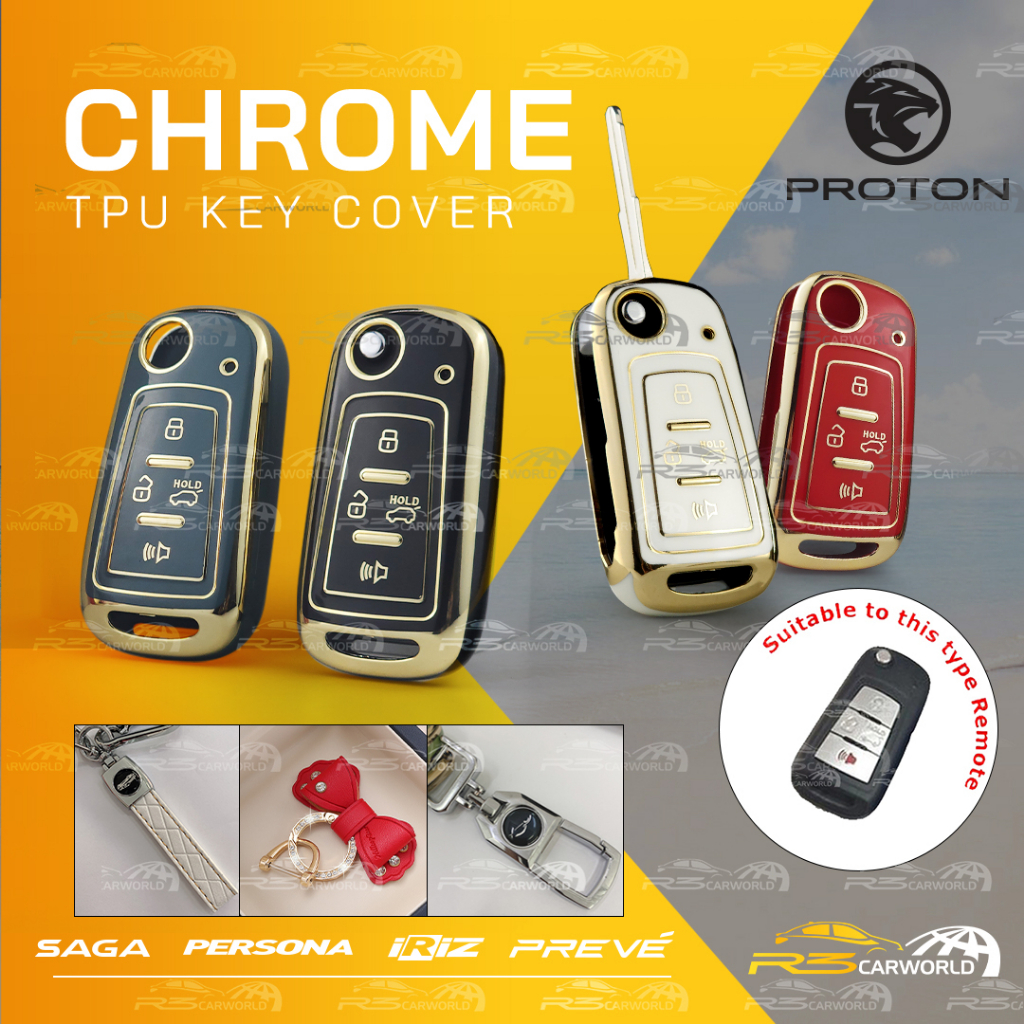 [𝐊𝐄𝐘 𝐂𝐎𝐕𝐄𝐑] PROTON Saga Persona Iriz Preve VVT Key Cover Case ...
