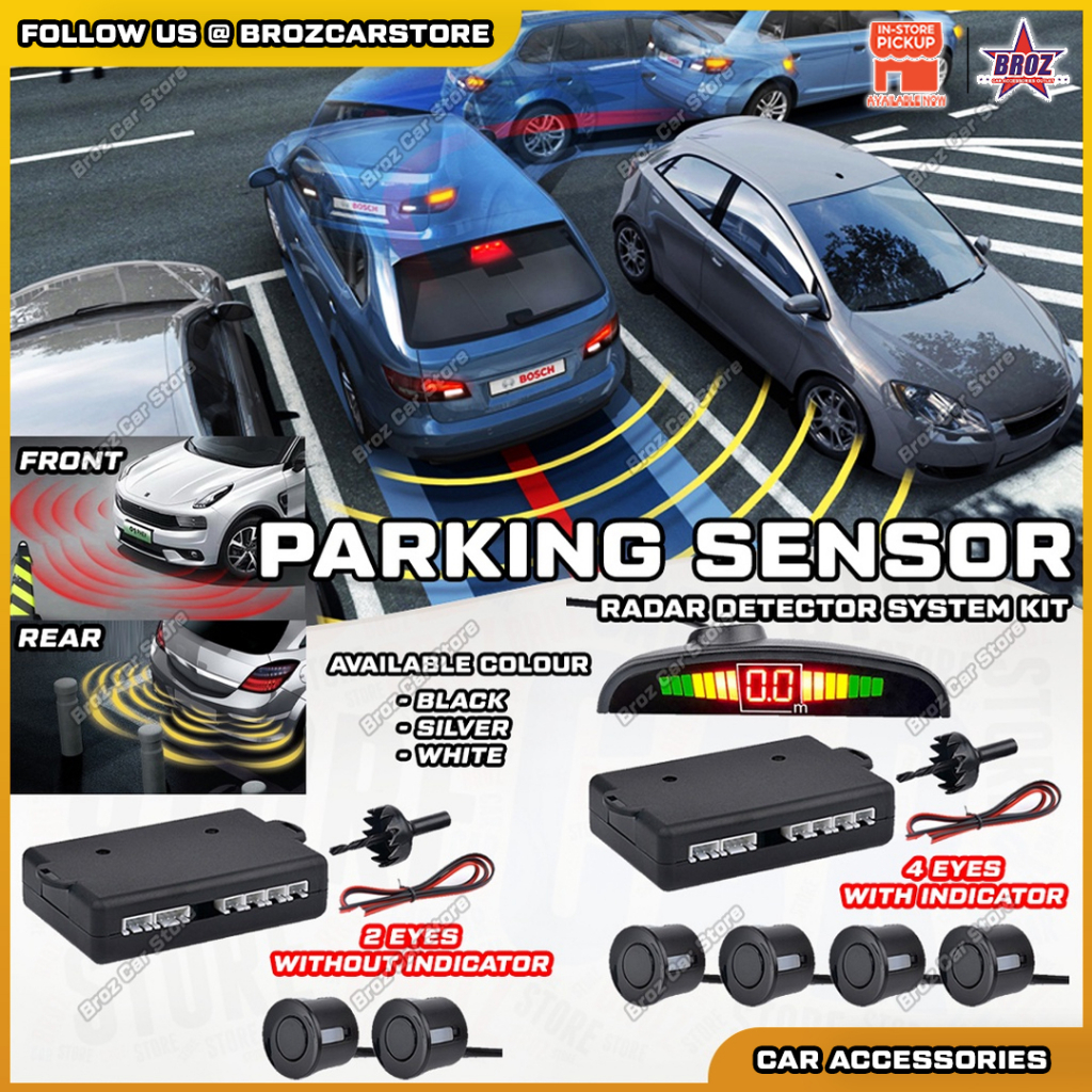 📡 2 Eyes 4 Eyes Car Parking Sensor Assistant Parking Monitor Auto ...