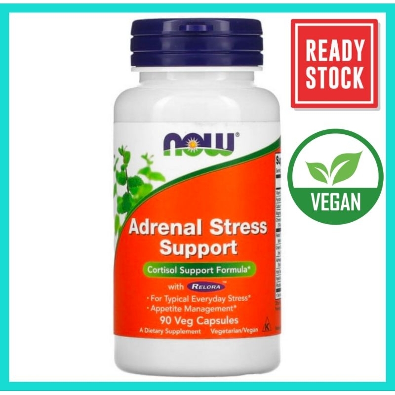 NOW FOODS Adrenal Cortisol Support with Relora 90VeggieCaps | Shopee ...