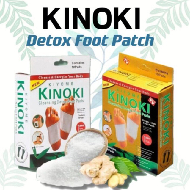 KINOKI GINGER + SALT DETOX FOOT PATCH (1BOX 10PCS) | Shopee Malaysia
