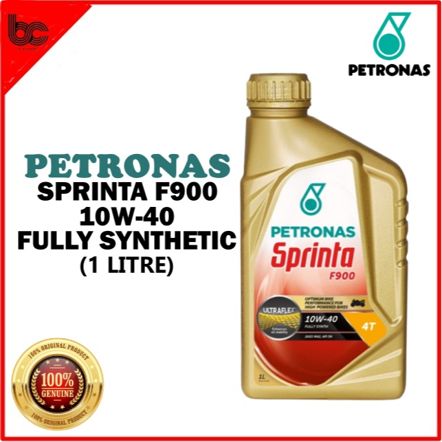 PETRONAS SPRINTA F900 4T 10W-40 FULLY SYNTHETIC ULTRAFLEX ENGINE OIL 1 ...