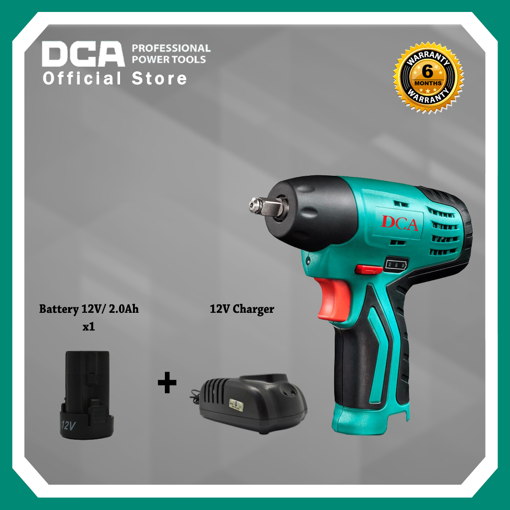 DCA Cordless Impact Wrench Combo Set (3"/8''/12V) ADPB10(A) | Shopee ...