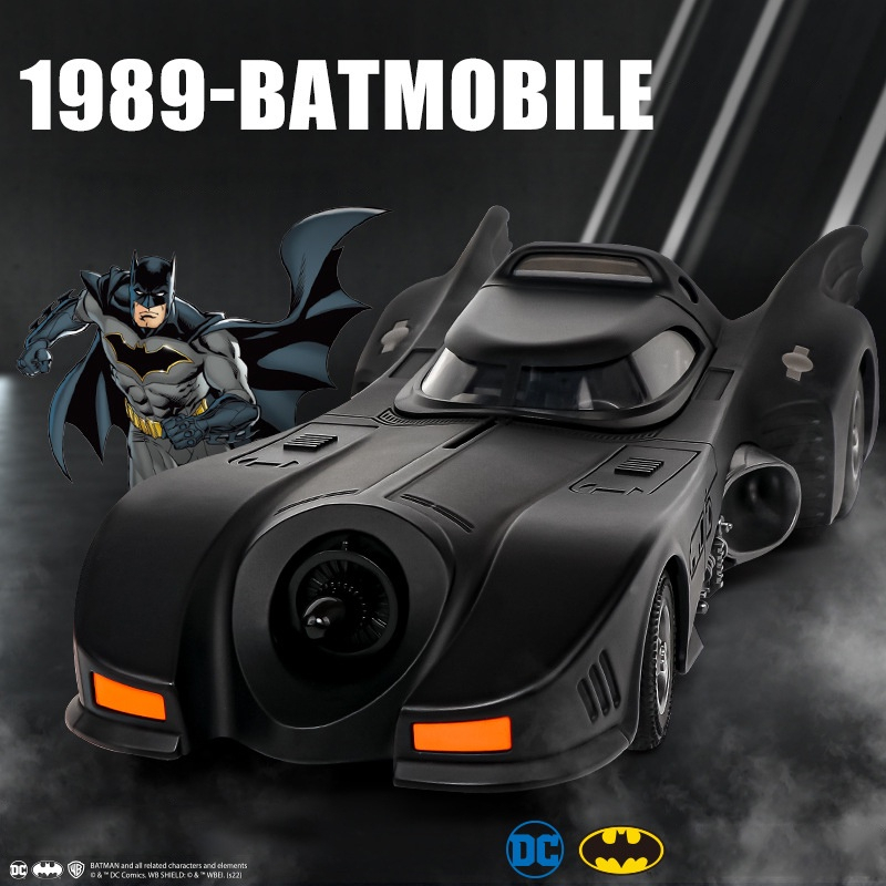 1:18 Scale 1989-BATMOBILE Batman Alloy Car Model Light & Sound Effect ...