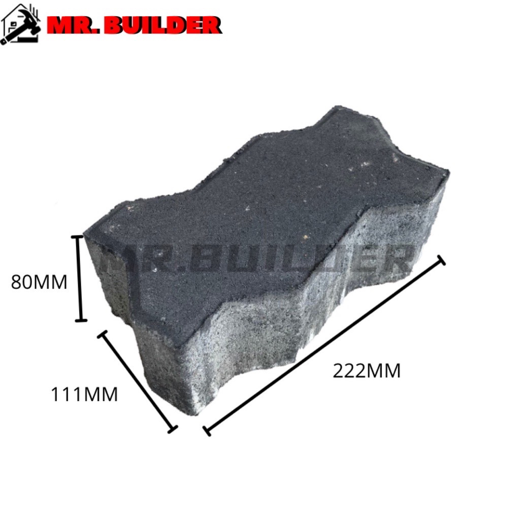 MR. BUILDER Z Paver 60MM 80MM Interlocking Paver Brick Bricks Pavers ...