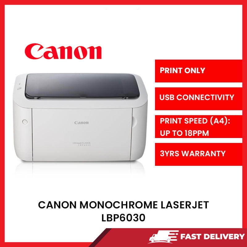 CANON LBP6030 / LBP6030W (WIFI) MONOCHROME LASER PRINTER WITH SLEEP MODE AND AUTO SHUTDOWN ...