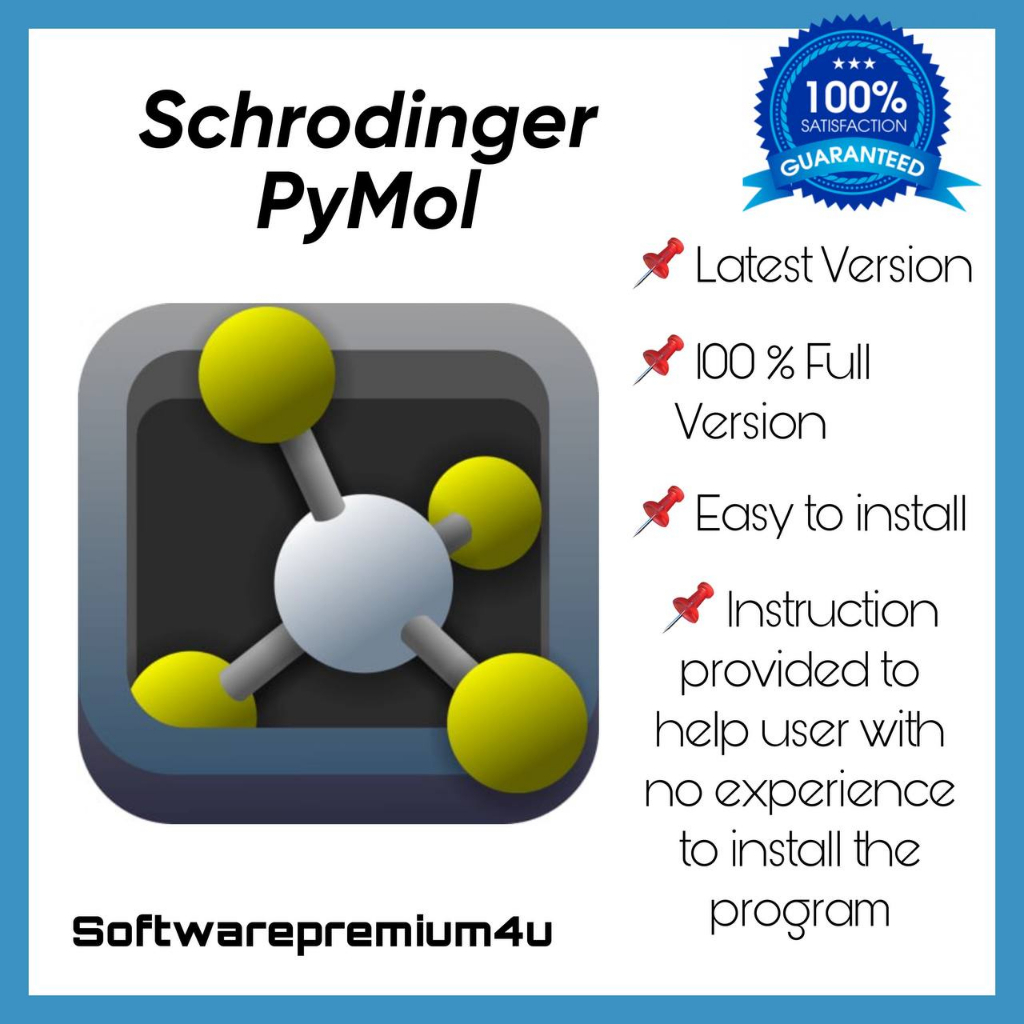 Schrodinger PyMOL 3.0.3 (2024)🔥【Latest】🔥 | Shopee Malaysia