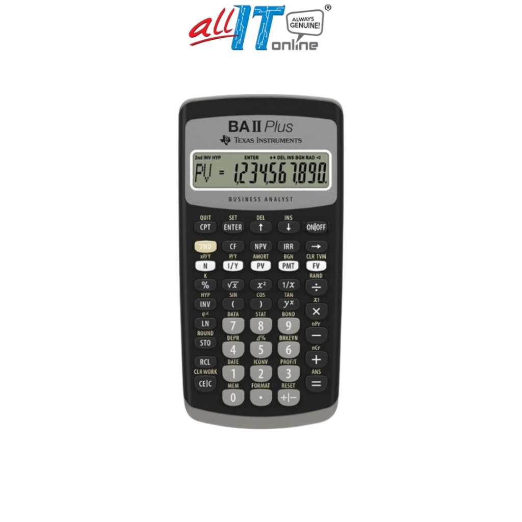 Texas Instruments BA II Plus Financial Calculator | Shopee Malaysia
