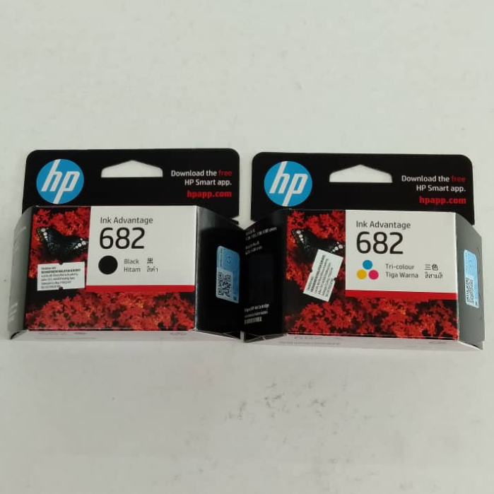 HP 682 Black / Tri-Colour Ink Catridge ( 100% Original ) | Shopee Malaysia