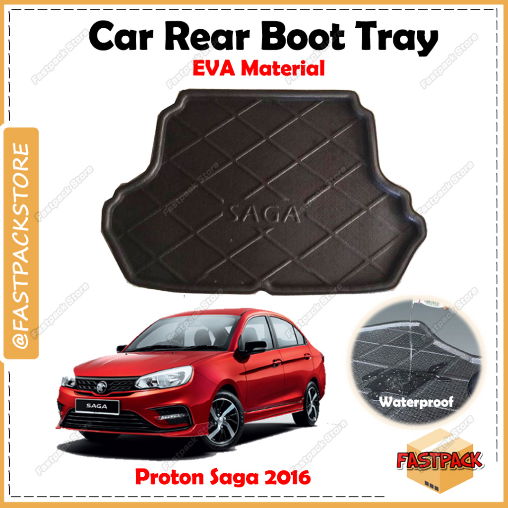 For Proton Saga 2016 EVA Copolymer EVA Boot Tray Luggage Cargo Reusable ...