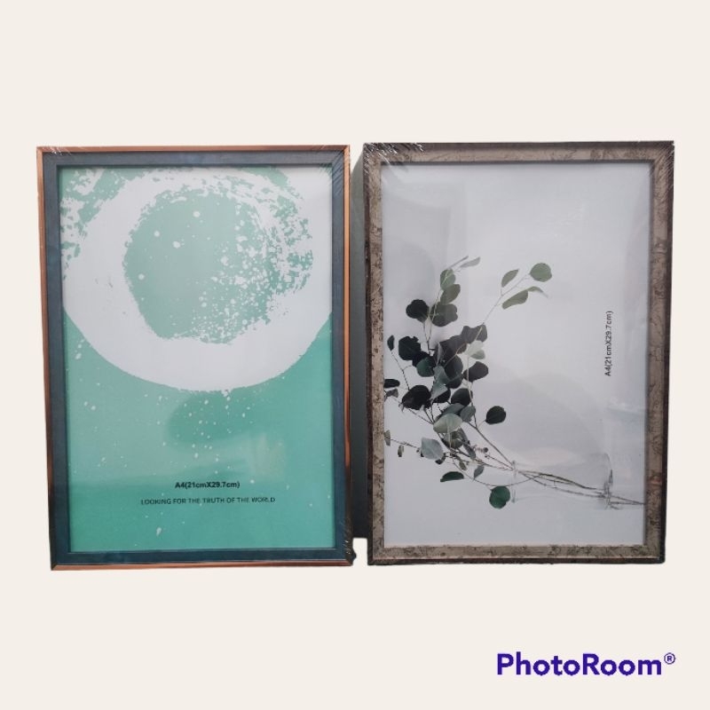 photo frame size a4 / 8r deco frame bingkai gambar decoration | Shopee ...