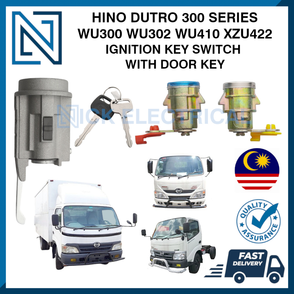 HINO DUTRO 300 SERIES WU300 WU302 WU410 XZU422 IGNITION STARTER KEY ...