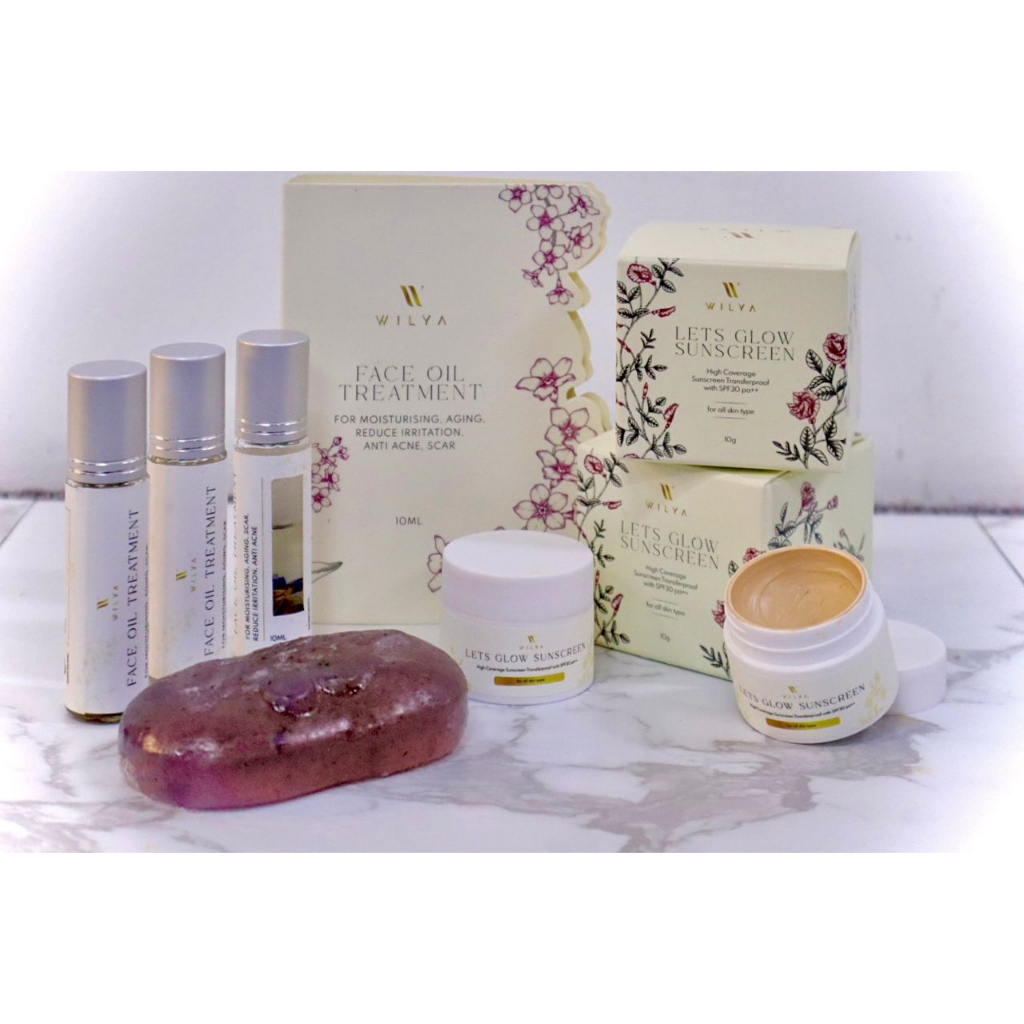 NEW SET WILYA ORIGINAL HQ - SUNSCREEN FACE OIL OLIVE SOAP | Shopee Malaysia