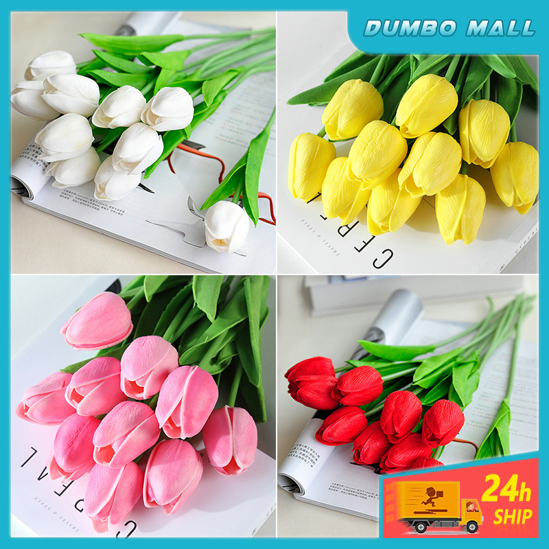 Tulip Artificial Flowers | Handmade | Wedding Celebration/ Home ...