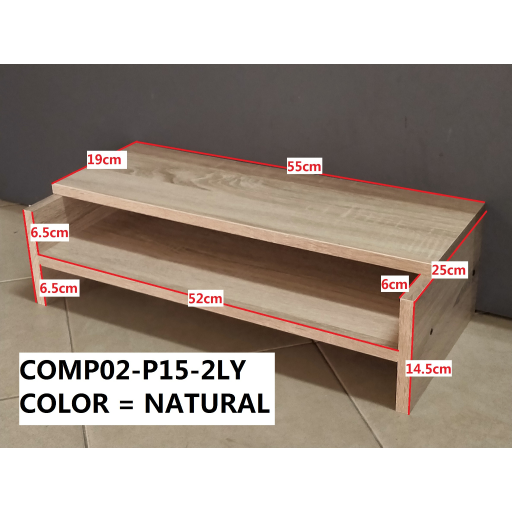 desk organizer computer monitor stand, laptop monitor rack | Shopee ...