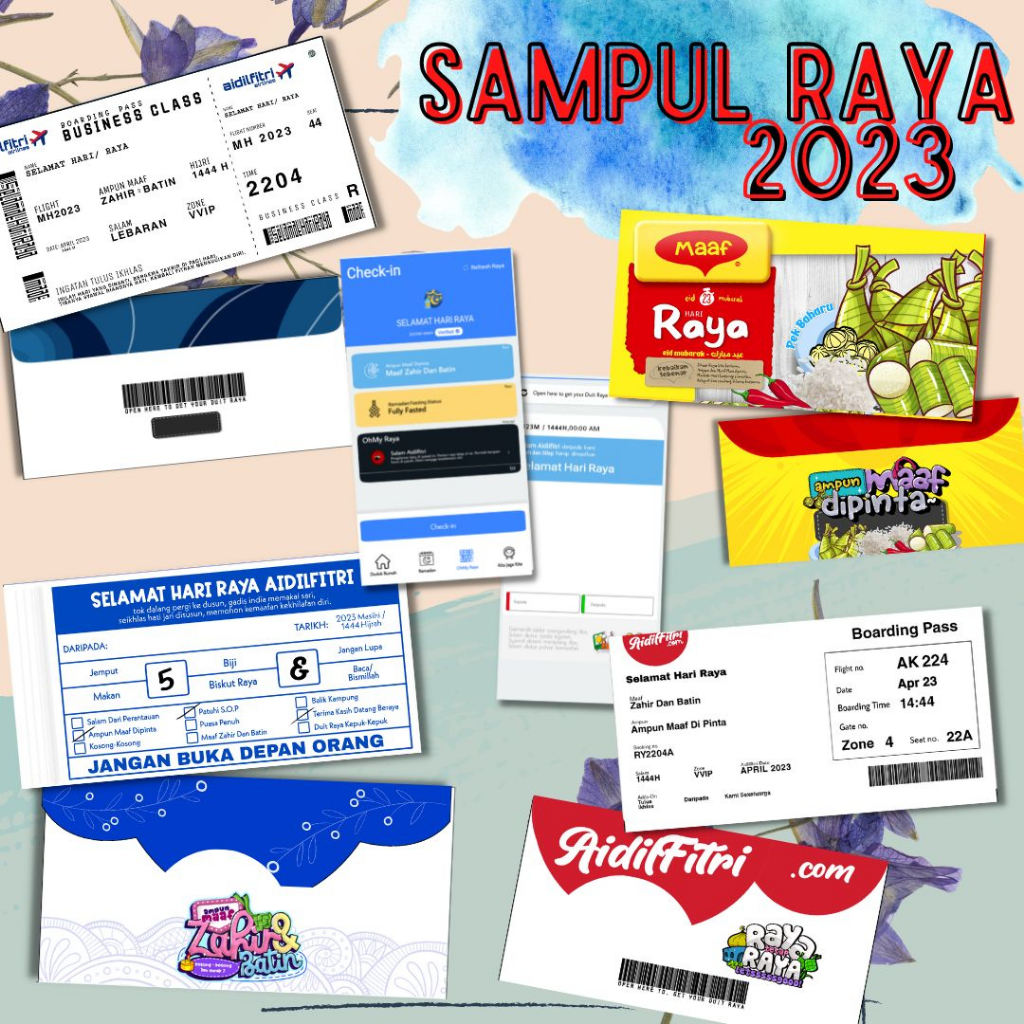 Sampul Hari Raya 2023 Terbaru | Sampul Raya Mini | Shopee Malaysia