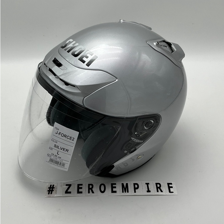SHOEI JF2 / J-FORCE 2 HELMET 1TO1 NEW UPGRADE 1to1(TANDUK LEKUK) SILVER ...