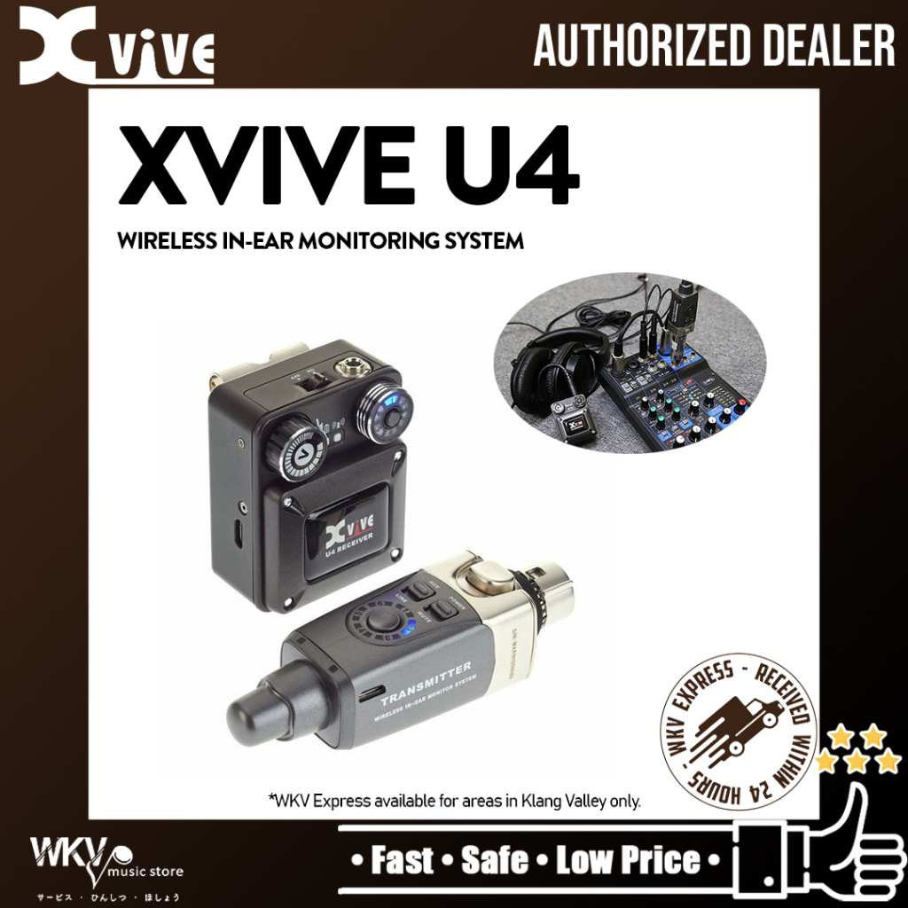 Xvive Audio U4 Wireless In-Ear Monitoring System (U-4 / U4) | Shopee Malaysia