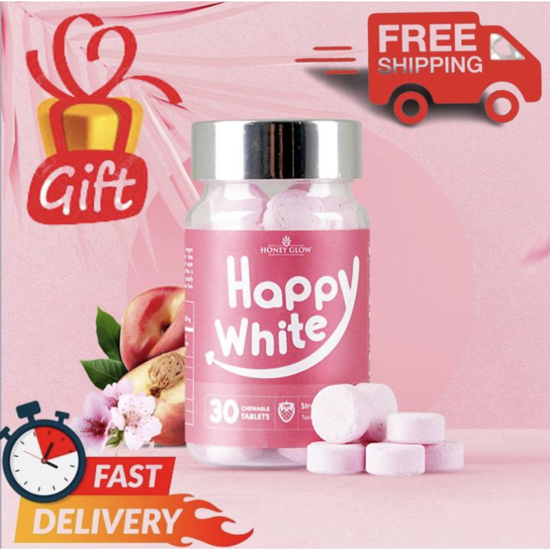 Happy White Honey Glow Supplement Vitamin C Kulit Putih Cantik Cerah ...