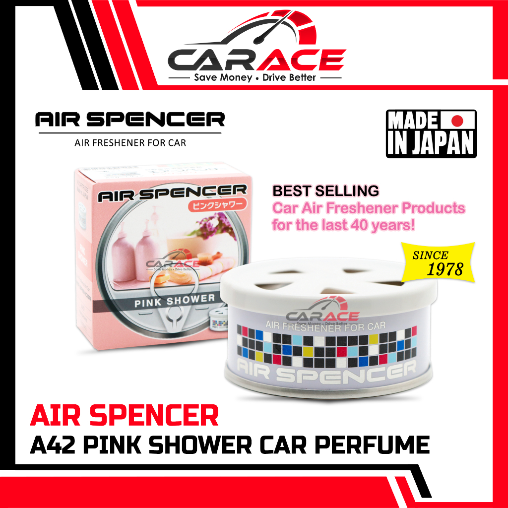 CARACE EIKOSHA AIR SPENCER A42 Pink Shower Car Air Freshener Perfume ...