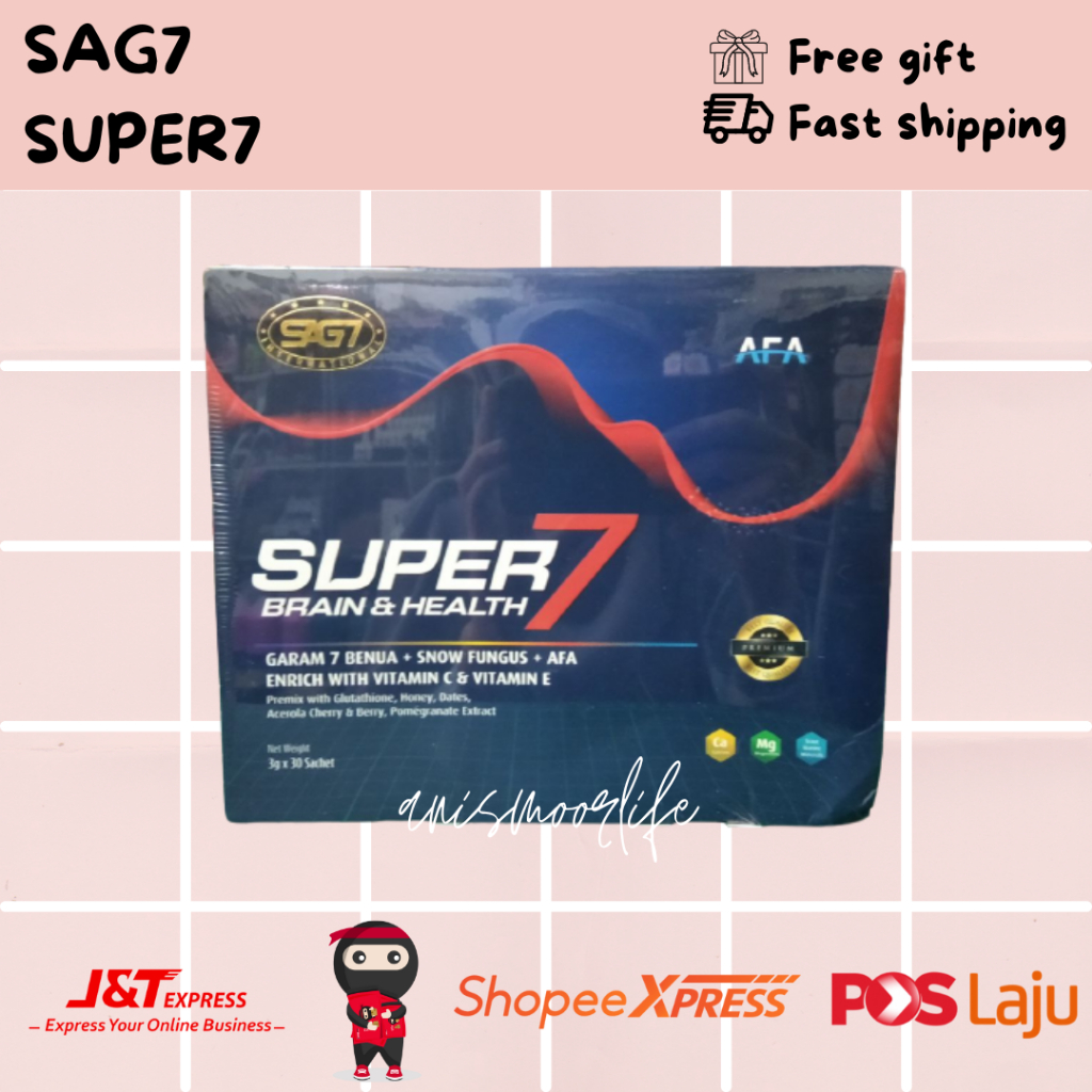 SAG7 Super 7 Kesihatan Badan dan Otak Original HQ Garam 7 Benua Snow ...