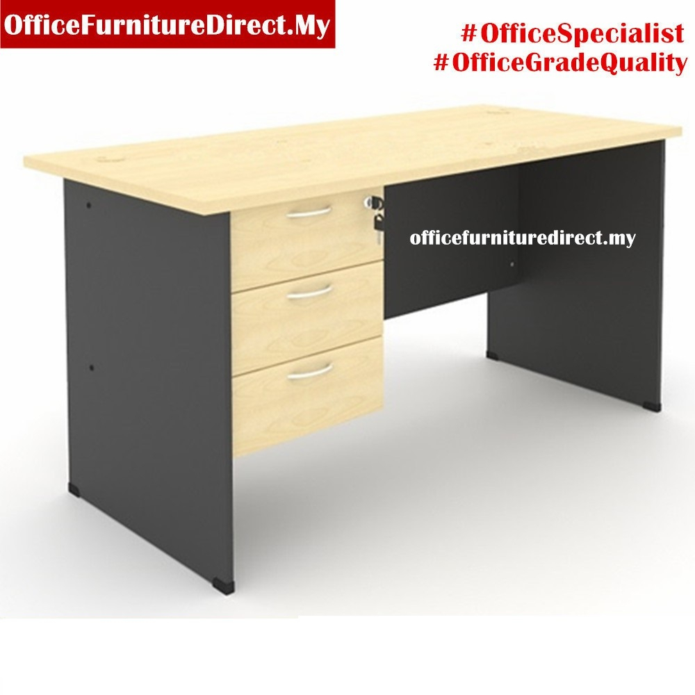 120/150x70cm 4ft 5ft 6ft G Office Table with Hanging Drawer / Writing ...