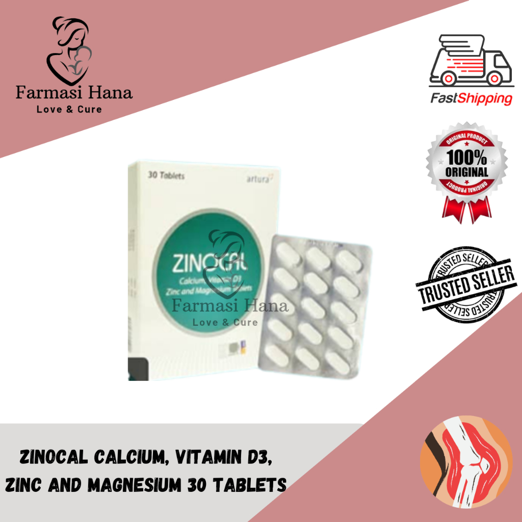 ZINOCAL 30'S FOR STRONG BONES | Shopee Malaysia