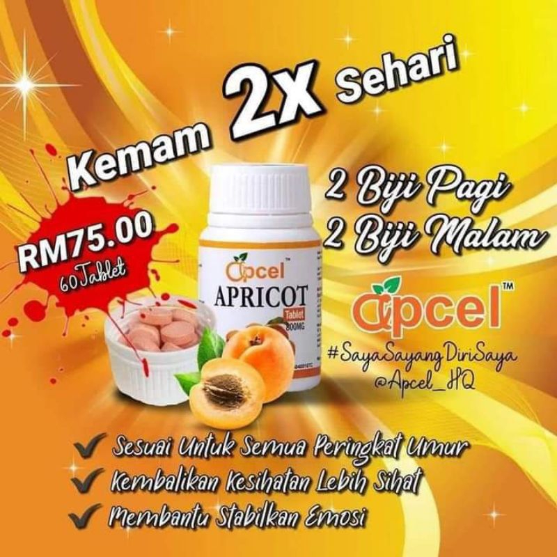 APRICOT TABLET 800mg | Shopee Malaysia