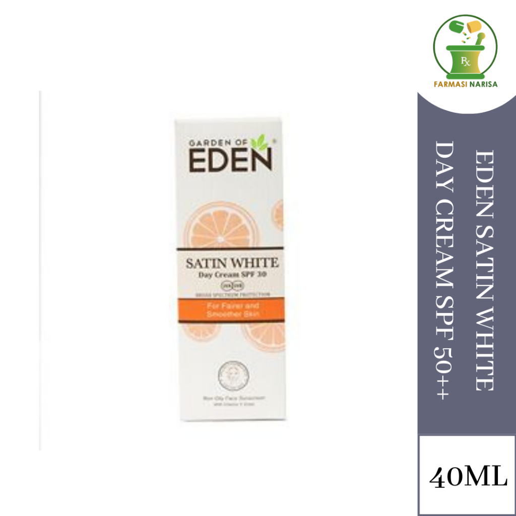 EDEN SATIN WHITE DAY CREAM SPF 50++ 40ml | Shopee Malaysia
