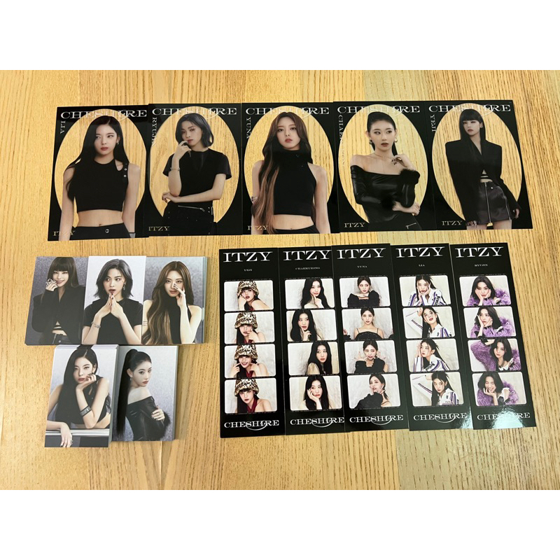 ITZY CHESHIRE ALBUM INCLUSIONS NEON CLEAR 4 CUT FILM PC PHOTOCARD ...