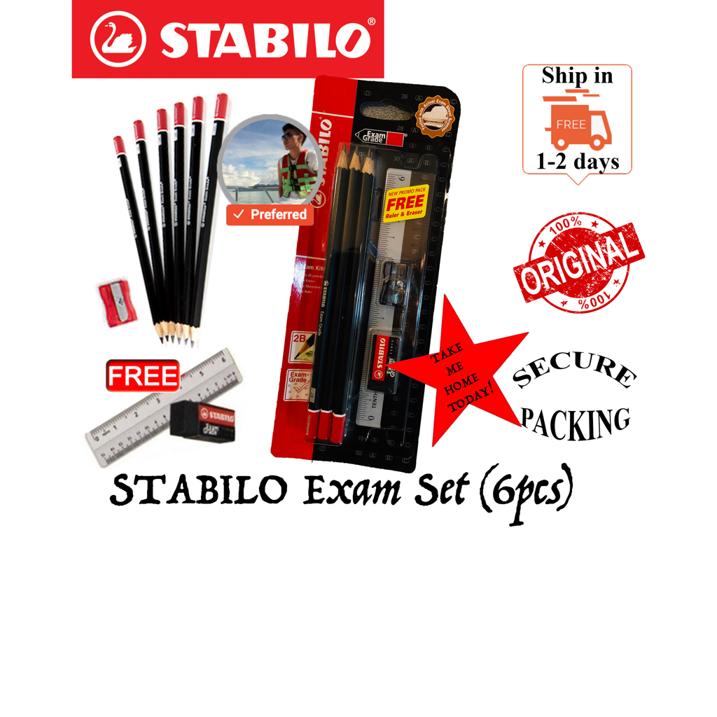 STABILO EXAM KIT (288GPC5SP) (READY STOCK / 100% ORIGINAL) | Shopee ...