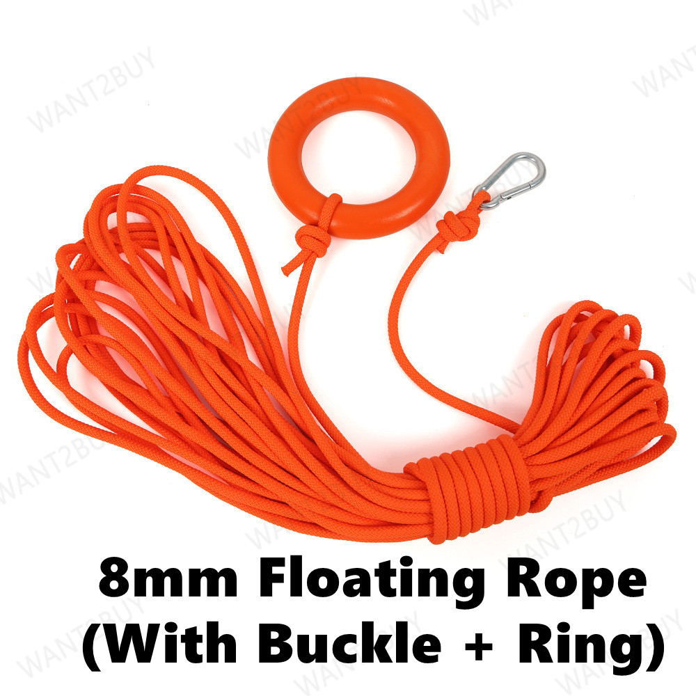 🇲🇾 8mm 20/30/50 Meter Emergency Life Saving Water Floating Rope Loop ...