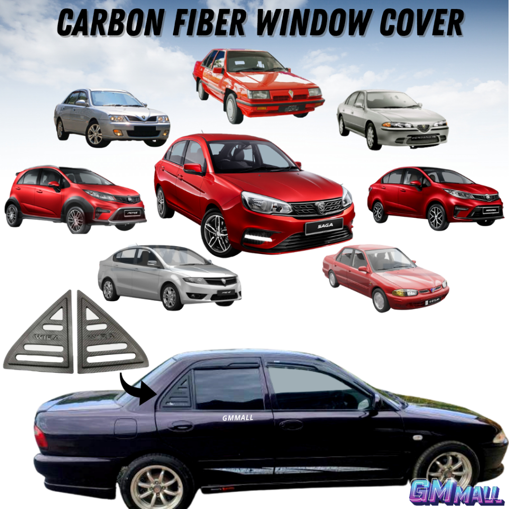 TRIANGLE WINDOW COVER PROTON SAGA WIRA PERSONA IRIZ WAJA PREVE PERDANA ...