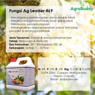 4L Ag-Tech Ag Leader 954 469 368 Ca Humus Seaweed Amino NPK Foliar ...