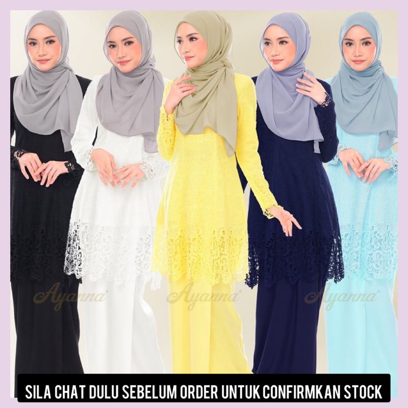 Baju Kurung Moden Lace Penuh Limited Edition by Ayanna Exclusive / Asyaa Kurung Moden Size 34-55 ...