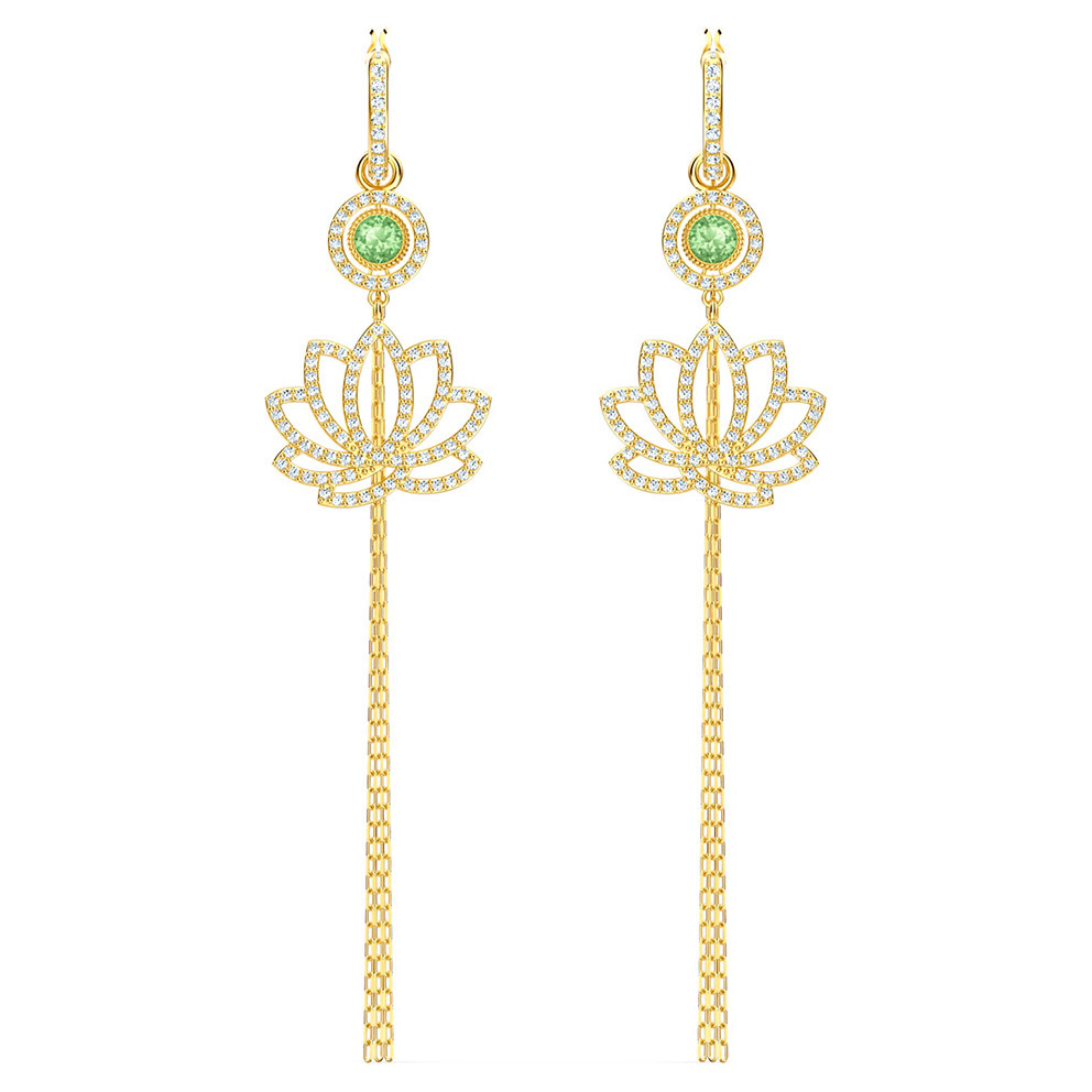 ORIGINAL SWAROVSKI SWR 5522840 SWA SYMBOL:PE LNG LOTUS LMUL EARRINGS ...